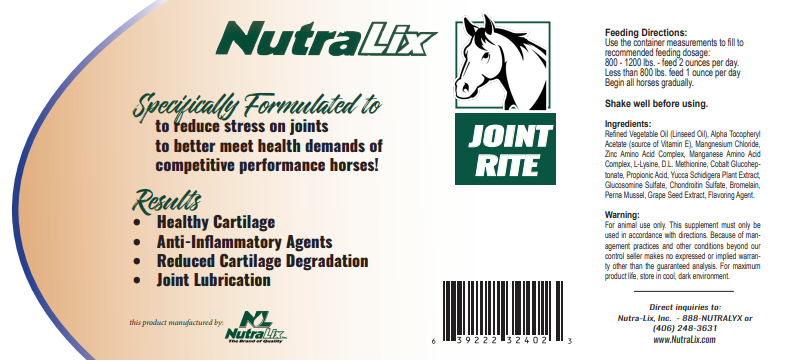 Nutra-Lix JointRite Horse Supplement (1/2 Gallon)
